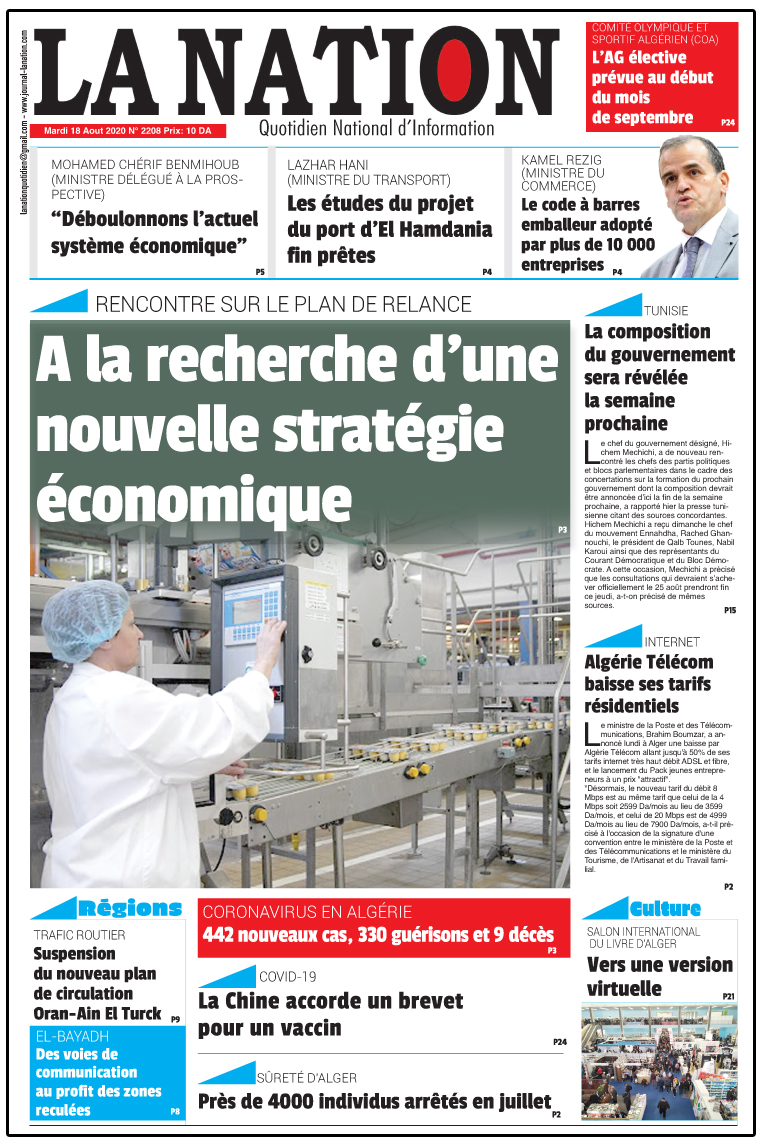 Edition du 18/08/2020 : - LA NATION