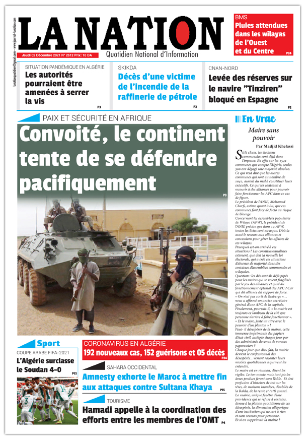 Edition du 02/12/2021 : - LA NATION