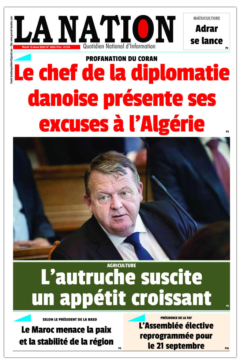 Edition JOURNAL LA NATION N°3055 du 15/08/2023 : - LA NATION