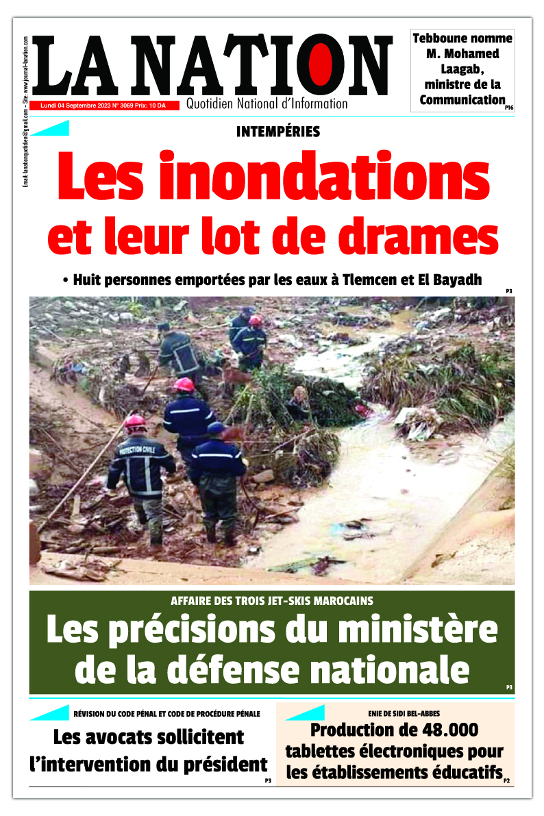 Edition JOURNAL LA NATION N°3069 du 04/09/2023 : - LA NATION