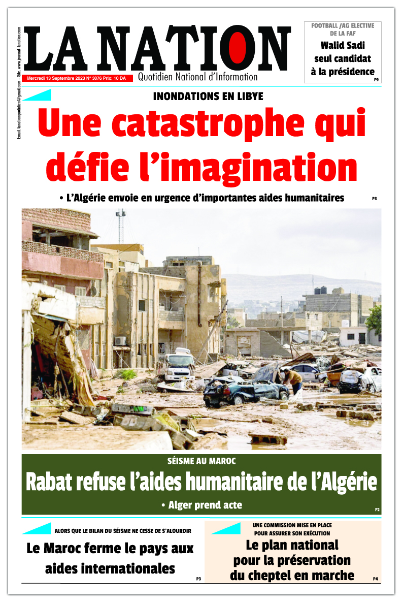 Edition JOURNAL LA NATION N°3076 du 13/09/2023 : - LA NATION