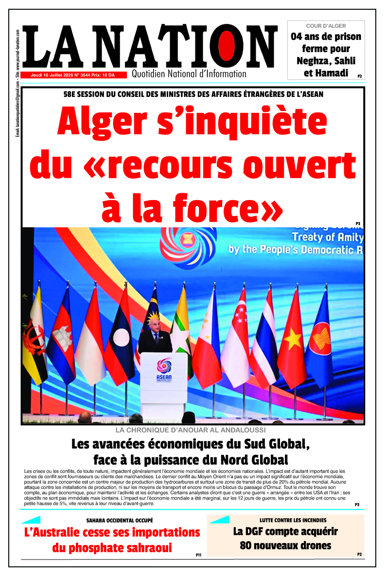 Edition JOURNAL LA NATION N°3544 du 10/07/2025: - LA NATION