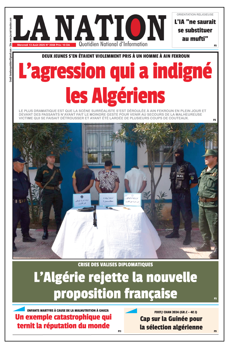 Edition JOURNAL LA NATION N°3568 du 13/08/2025: - LA NATION