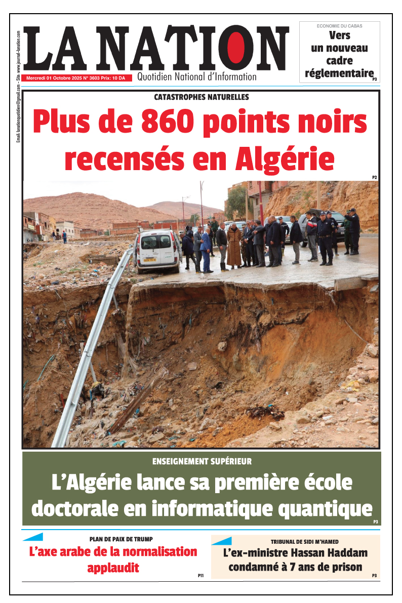 Edition JOURNAL LA NATION N°3603 du 01/10/2025: - LA NATION