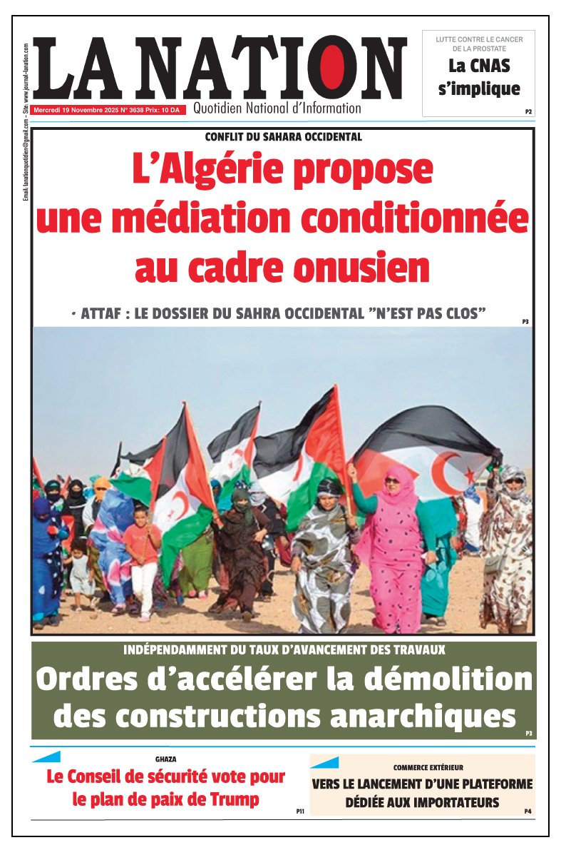 Edition JOURNAL LA NATION N°3638 du 19/11/2025: - LA NATION
