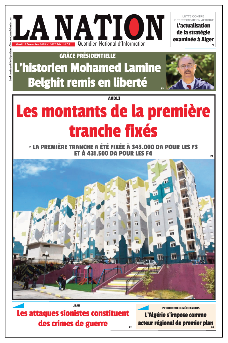 Edition JOURNAL LA NATION N°3657 du 16/12/2025: - LA NATION